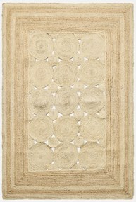Diamond Carpets India, Ručně vázaný kusový koberec Noor J 35 Natural, 300x400, béžová, chodba / předsíň