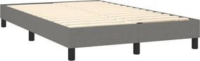 vidaXL Box spring postel s matrací 120x200 cm textil [3139882] Barva: tmavě hnědá