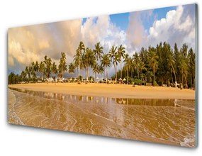Obraz na skle Pláž Krajina 120x60 cm