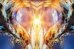 Malvis ® Obraz Mořské srdce Velikost: 150x100 cm