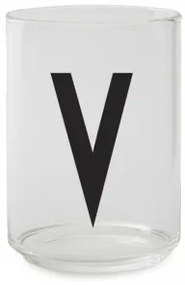 Personal Drinking Glass, písmeno V Design Letters