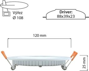 Podhledové LED svítidlo McLED Toro R9 9W 3000K ML-412.067.33.0