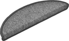 Schodové rohože 20 ks 56 x 17 x 3 cm tmavě šedé, půlkulaté 3365782