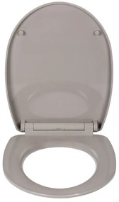 WENKO Samozavírací WC sedátko Tilos taupe Easy Close Thermoplast