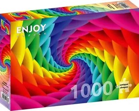ENJOY Puzzle Gradient: Duhový vír / 1000 dílků / od 14 let