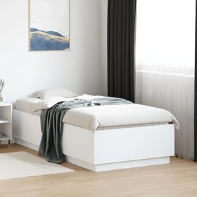 Rám postele bílý 90 x 190 cm kompozitní dřevo 3209751