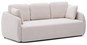 Krémová žinylková rozkládací pohovka 225 cm Laira – Kave Home