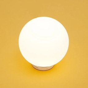 Kulatá stolní lampička Moon Table 1 Barva: Zlatá, Průměr: 140 mm