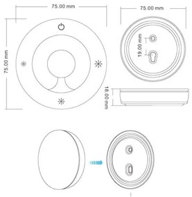 T-LED 069145 Ovladač dimLED OV BSK1 RGBW černý