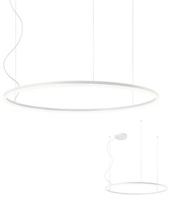 Redo 01-1916 závěsné LED stmívatelné svítidlo Orbit pískově bílá, 68W, 4000K, ø100cm