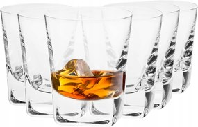 Sklenice na whisky Caro Krosno 6 x 280 ml čtvercové