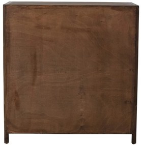Hnědá dřevěná vitrína Bloomingville Marl 95 x 45 cm