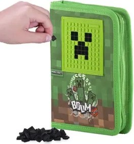 PIXIE CREW  MINECRAFT Školní penál jednopatrový / 14.5x19.2x2.7cm