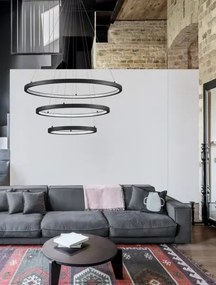 LED lustr Empatia 180 černé