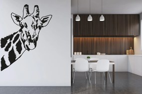 Lepy.cz Samolepka na zeď Žirafa Velikost (šířka x výška): 50x65cm, Barevná varianta: Pastelová oranžová