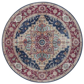 Hanse Home, Kusový koberec Asmar 104017 Indigo/Blue kruh, 160x160 (průměr) kruh, modrá, obývací pokoj