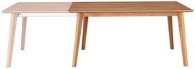 Dubový skládací stůl 90x200-285 cm Akron dub matný