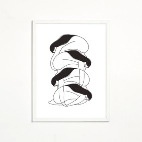 Eliška Straková | Kopa lásky Rám: Černý, Velikost: 40 x 30 cm