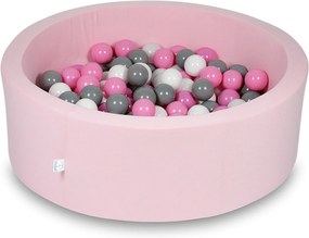 Mimii Suchý bazének + 300 ks kuliček kulatý, pudrová růžová 90x30 cm