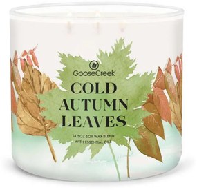 Goose Creek - vonná svíčka Cold Autumn Leaves (Chladné podzimní listy) 411g