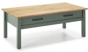 Konferenční stolek Marckeric Miranda zelená/natural