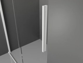 Mexen Velar, posuvné dveře do otvoru 150x200 cm, 8mm čiré sklo, bílý profil, 871-150-000-01-20