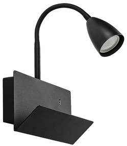 Rabalux Rabalux 71089 - Nástěnná lampa s poličkou TACITO 1xGU10/25W/230V černá RL71089