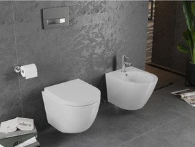 Mexen Lena Rimless závěsné WC se sedátkem s pomalým zavíráním, bílá - 30220200
