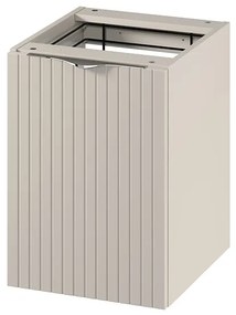 Cersanit Tirso, nízká doplňková skříňka s košem na prádlo 400x446x551 mm, béžová matná, S1017-030