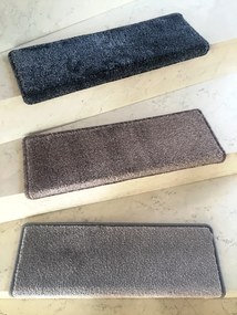 Vopi Nášlapy na schody Apollo Soft šedý obdélník - 24x65 obdélník (rozměr včetně ohybu)