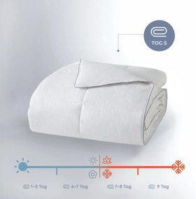 Přikrývka Deluxe, s výplní z husího peří, 150 gr/m², celoroční, 160x220 cm