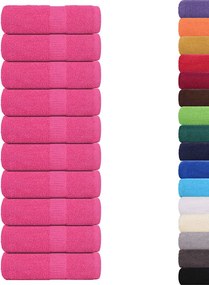 Ručníky FROGN 10 ks růžové 30x30 cm 360 g/m² 137042