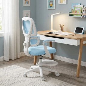 Dětská otočná židle Neoseat JUNI 023 — látka, pratelný potah, modrá