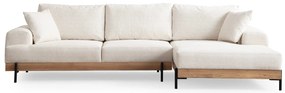 Hanah Home Rohová pohovka ETI dub bílá pravá 280 cm
