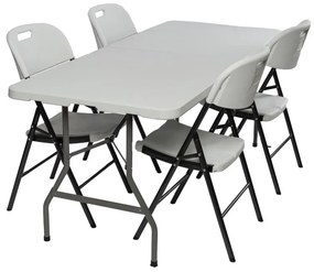 Zahradní set GARDEN - STŮL 180x76 PŮL + 4x ŽIDLE
