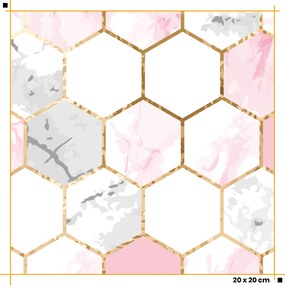 Malvis Tapeta mramorové hexagony Vel. (šířka x výška): 216 x 140 cm