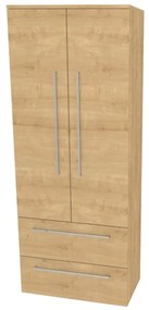Mereo Mereo, Bino, koupelnová skříňka vysoká 163 cm, dvojitá, Multidecor, CN699DARL