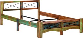 Rám postele masivní recyklované dřevo 140 x 200 cm 247666