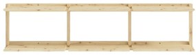 Nástěnná knihovna z borovicového dřeva v přírodní barvě 192x47,5 cm Groove – Karup Design