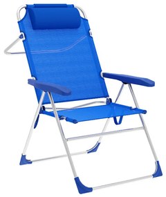 Skládací židle Marbueno, Modrá 67 x 99 x 66 cm