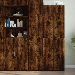 Skříň highboard kouřový dub 40 x 42,5 x 185 cm kompozitní dřevo 3281403