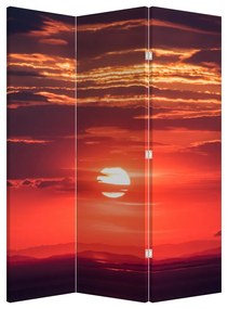 Paraván - Barevné slunce (126x170 cm)