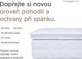 DVOUVRSTVÝ chránič matrace - TOPPER 200 x 220 cm
