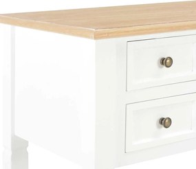 Psací stůl bílý 109,5 x 45 x 77,5 cm dřevo 280069