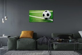Obrazy na plátně fotbalový trávník 140x70 cm