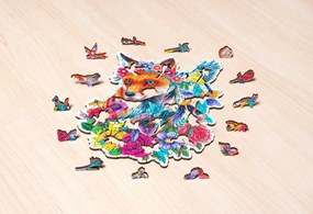 RAVENSBURGER DŘEVO Puzzle 150 dílků Barevná liška 27x20cm skládačka 2417512