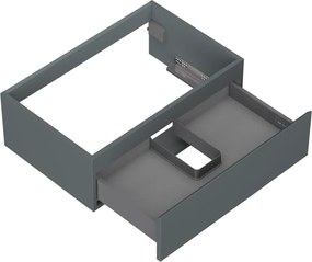 Mexen Orio, koupelnová skříňka 70 cm, 1 zásuvka, grafitová matná, 91A10-07023-1-BF66