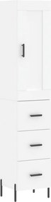 Skříň highboard bílá 34,5 x 34 x 180 cm kompozitní dřevo 3200201
