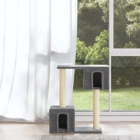 Škrabadlo pro kočky se sisalovými sloupky světle šedé 60 cm 171431