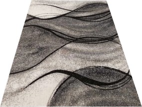 DY Šedý moderní koberec s abstraktním vzorem Panamero 07 Rozměr: 60x100 cm
